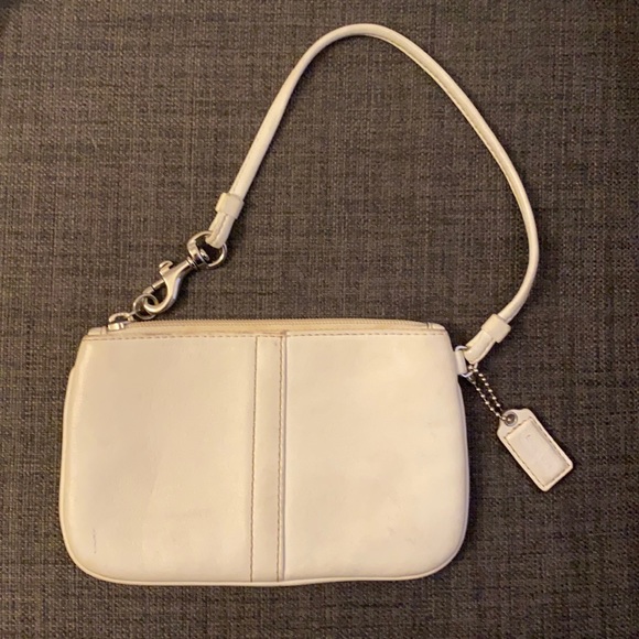 Coach | Bags | Coach White Small Wristlet | Poshmark